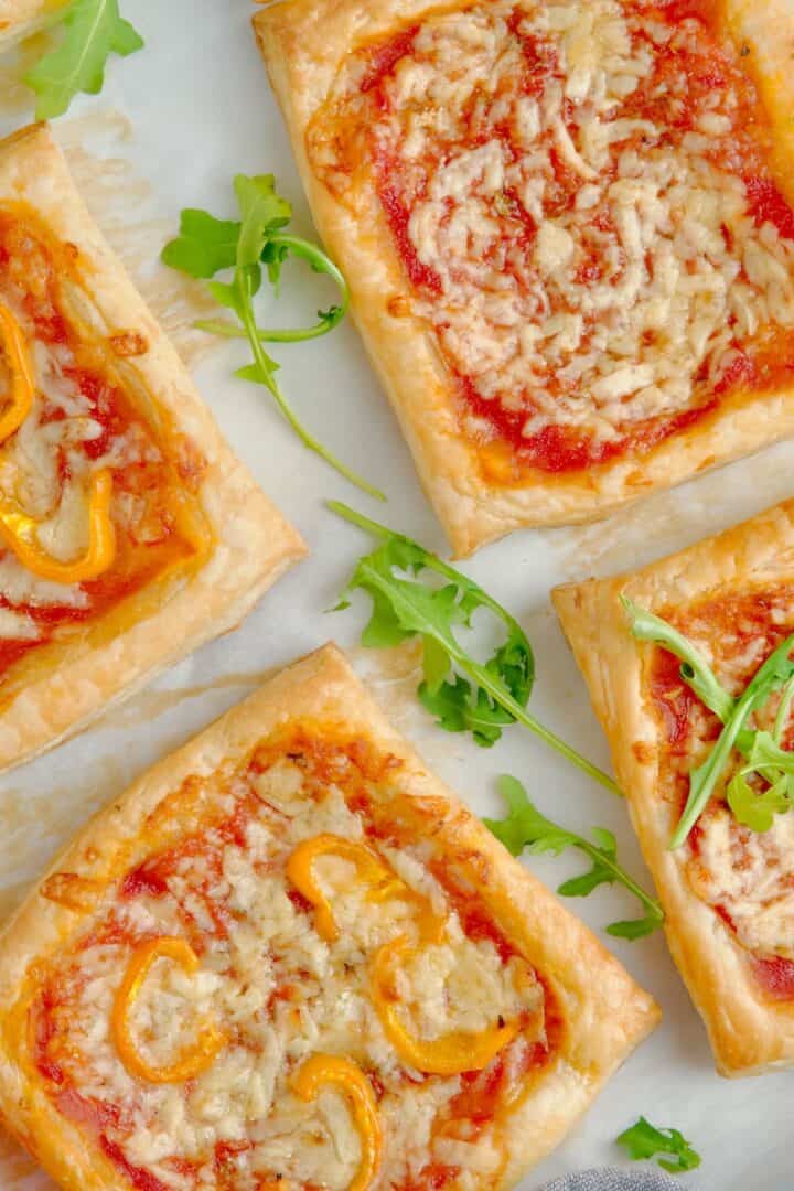 Easy Puff Pastry Mini Pizzas | Healthy Bites For Kids